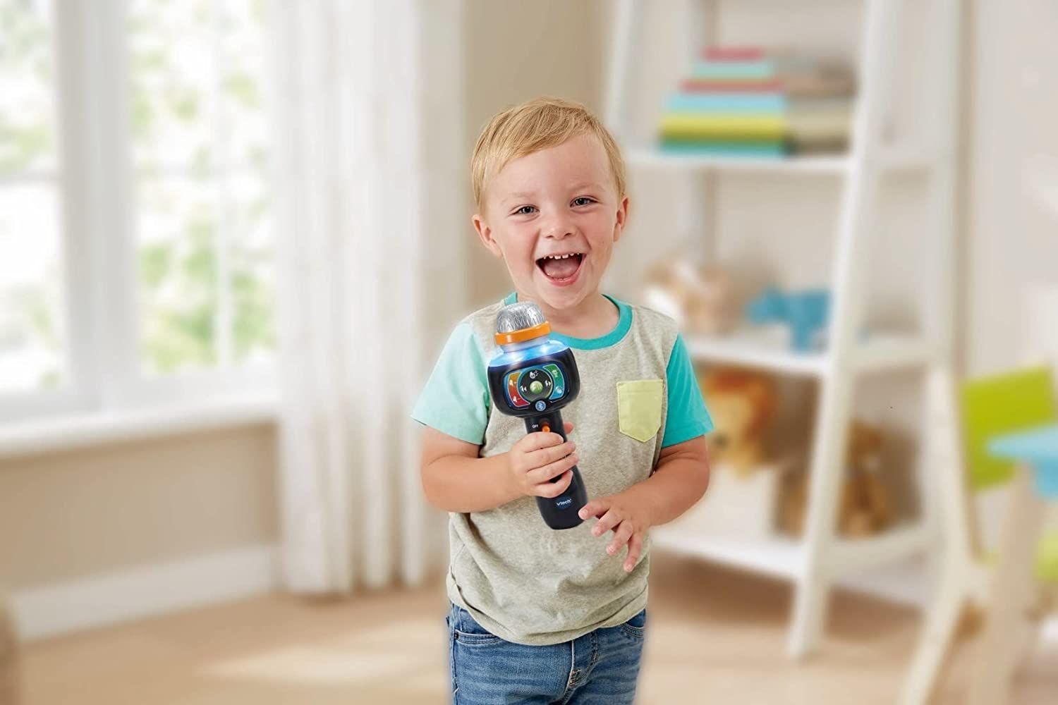 Интерактивна играчка Vtech - Микрофон, с ефекти (на английски език ...