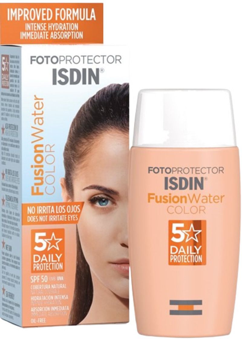 Isdin Fotoprotector Тониран слънцезащитен флуид Fusion Water Color ...