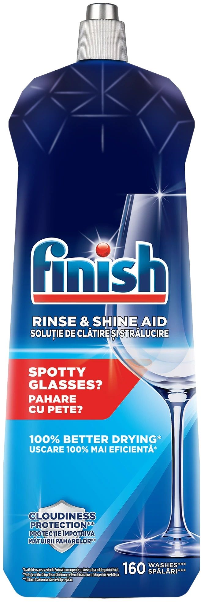 Изплакваща течност за съдомиялна Finish - Rinse & Shine Aid, 800 ml ...