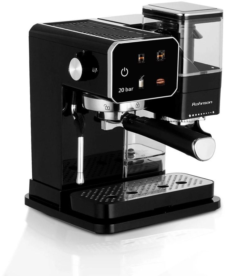 Кафемашина Rohnson - R-98060, 20 bar, 0.9 l, черна | Ozone.bg