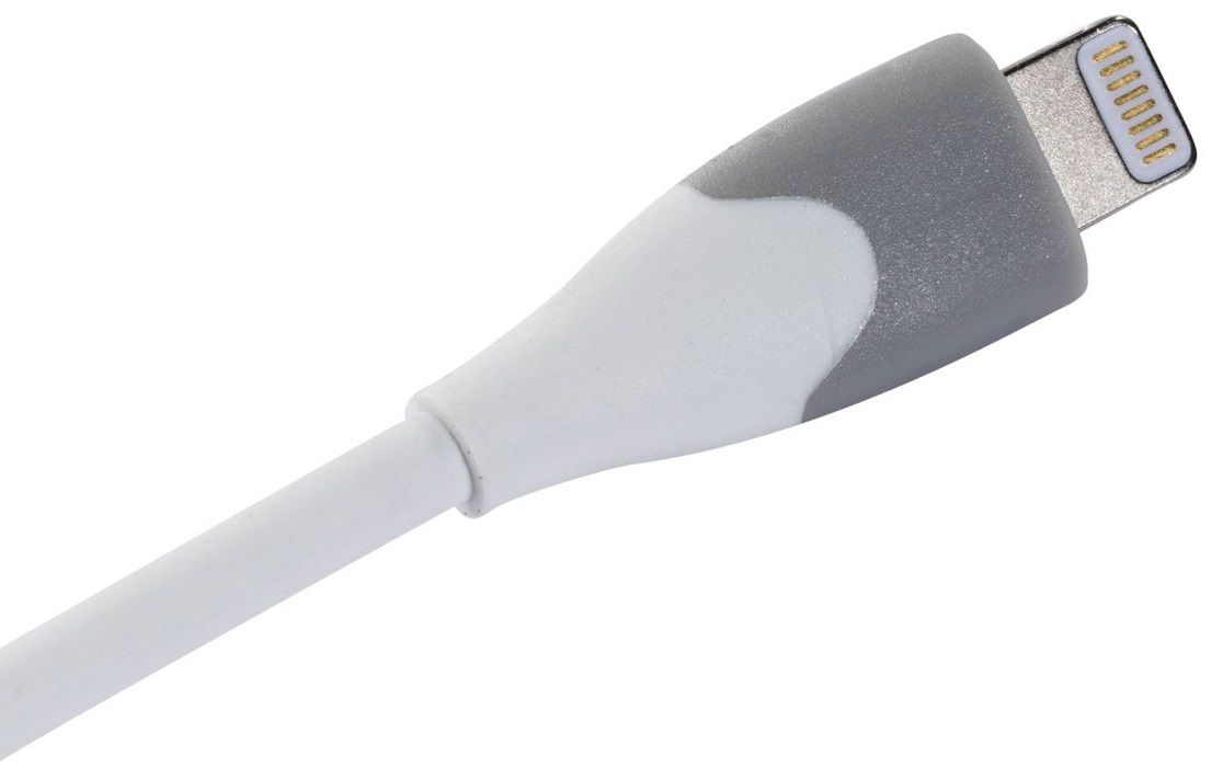 Кабел Energizer - USB-A2.0/Lightning, 1.2m, бял/сив | Ozone.bg