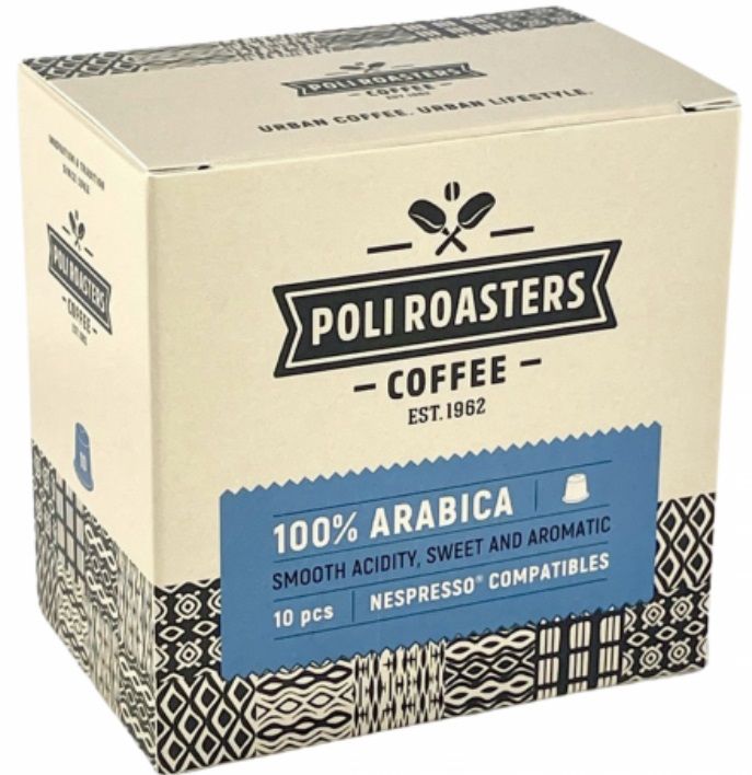 Кафе капсули Poli Roasters - Nespresso 100% Arabica, 10 броя | Ozone.bg