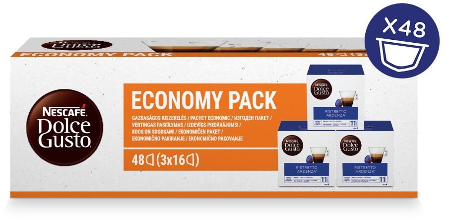 Кафе капсули NESCAFE Dolce Gusto - Ristretto Ardenza Economy pack, 48 ...