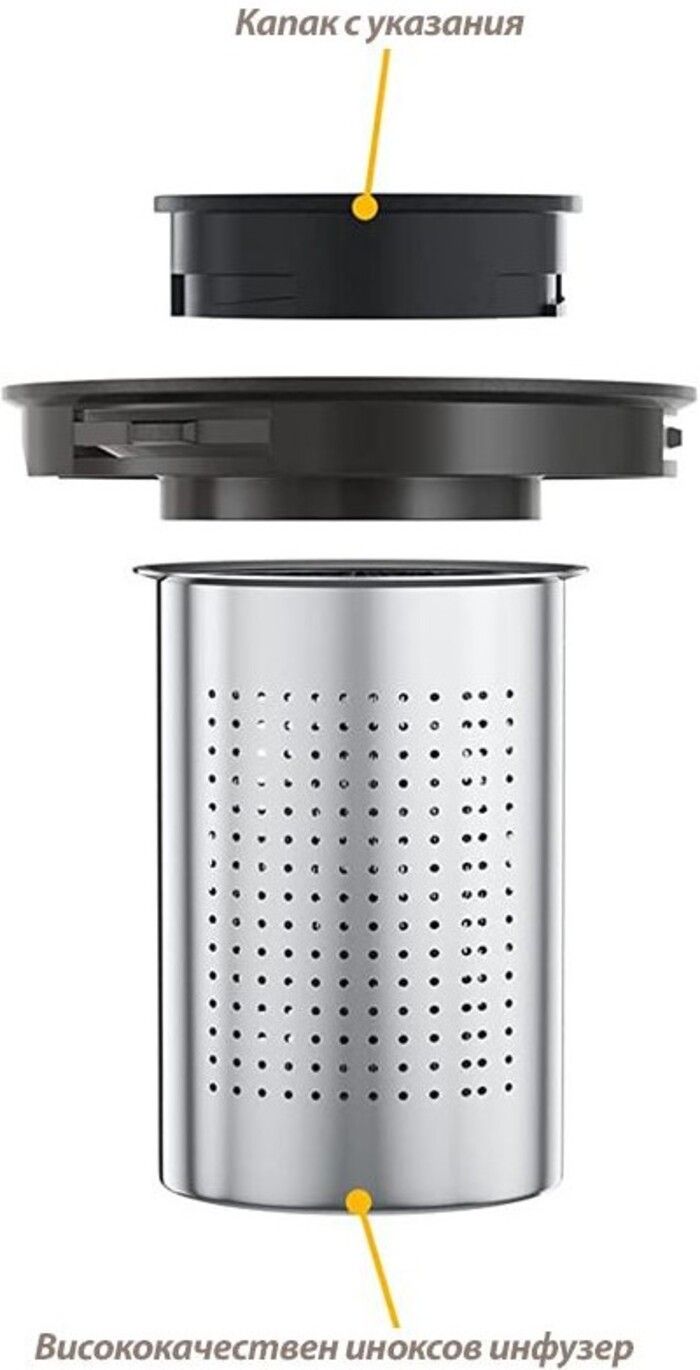 Кана за чай с инфузер Elekom - ЕК-TP1000, 1 l | Ozone.bg