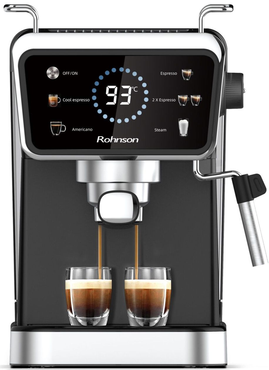 Кафемашина Rohnson - R-98015, 20 bar, 1.5 l, черна | Ozone.bg