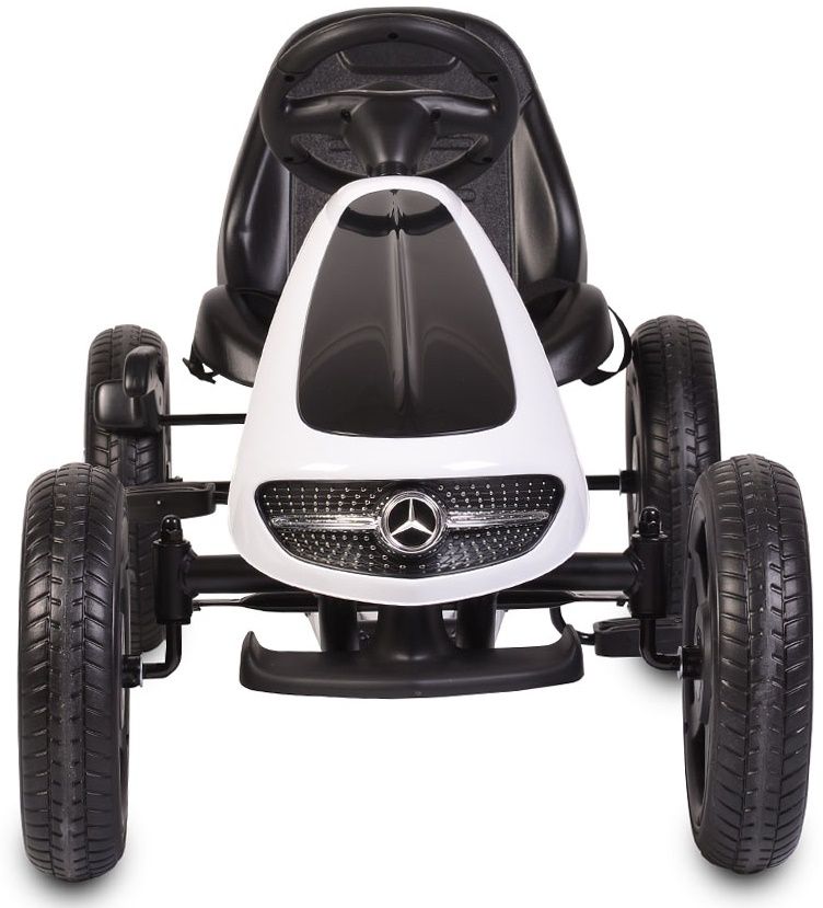 Картинг кола Mercedes - Mercedes-Benz Go Kart, EVA, бяла | Ozone.bg