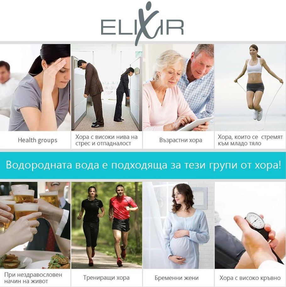 Кана за водородна вода Elixir - 15W, 1.6 l, бяла | Ozone.bg