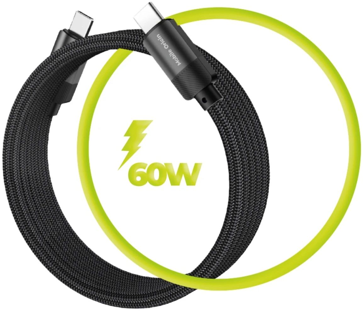 Кабел Mobile Origin - Magnetic Original Cable, USB-C/USB-C, 1 m, черен ...