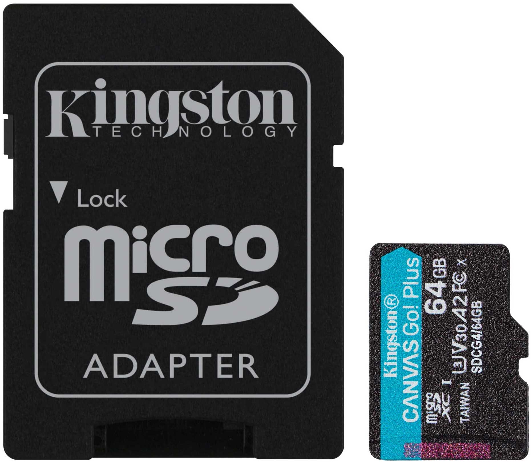 Карта памет Kingston - Canvas Go! Plus Gen 4, 64GB, microSD, Class 10 ...