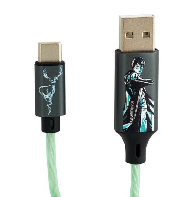 Кабел DC Comics - Harry Potter, USB-A/USB-C, 1.2 m, многоцветен | Ozone.bg
