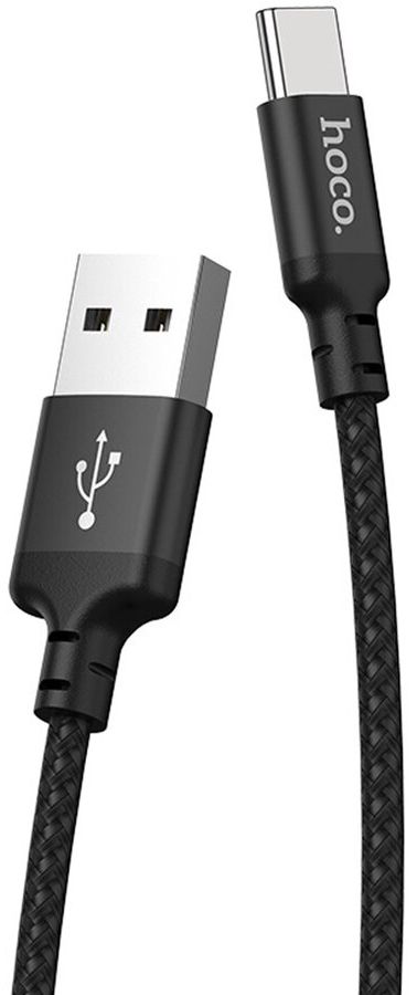 Кабел Hoco - X14, USB-A/USB-C, 2 m, черен | Ozone.bg