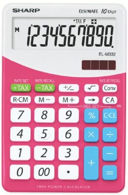 Калкулатор Sharp - EL-M332, настолен, розов, 10 dgt | Ozone.bg