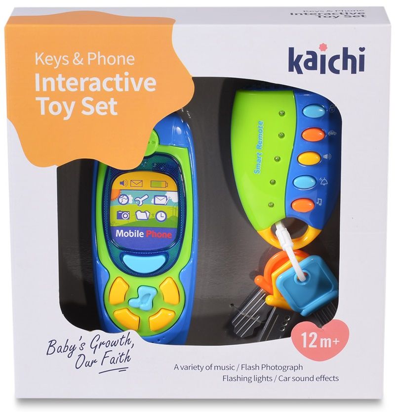 Музикална играчка Kaichi - Телефон и ключодържател | Добра цена | Ozone.bg