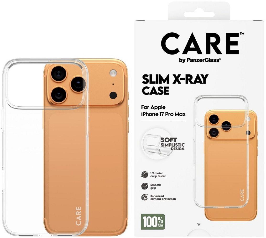 Калъф CARE - Fashionable X-Ray Soft, iPhone 17 Pro Max, прозрачен ...