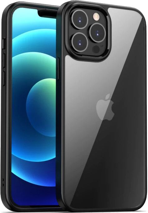 Калъф iPaky - Mufull case, за iPhone 12 Pro Max, черен/прозрачен | Ozone.bg