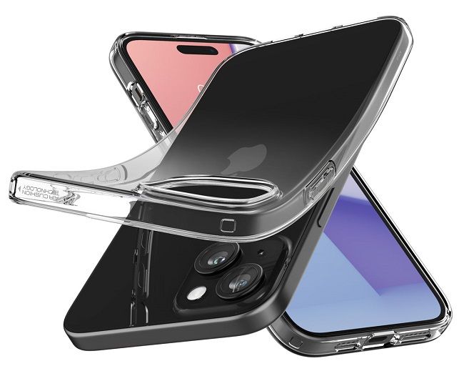 Калъф Spigen - Liquid Crystal, iPhone 15, Crystal Clear | Ozone.bg