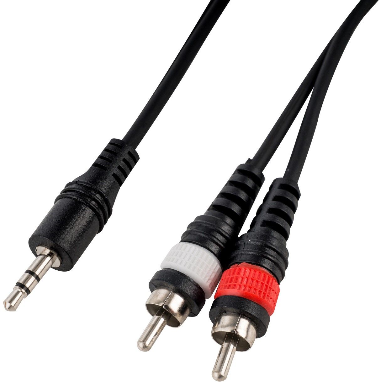 Кабел Cascha - HH 2097, RCA/3.5 mm, 1 m, черен | Ozone.bg