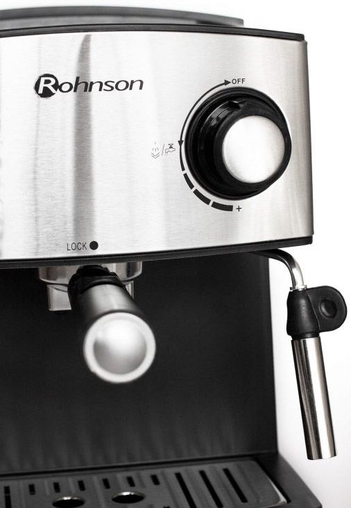 Кафемашина Rohnson R-974, 15 bar, 1.6 l, черна/сива | Ozone.bg