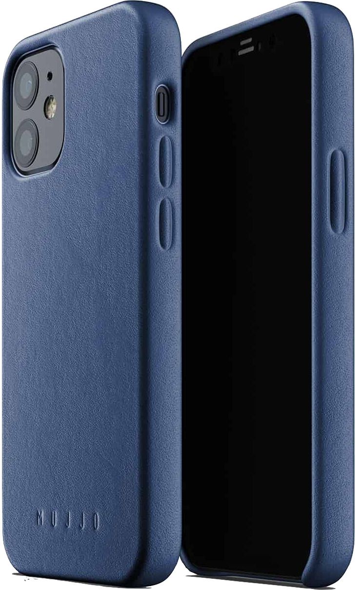 Mujjo Full Leather Case for iPhone 12 mini Monaco Blue | Ozone.bg