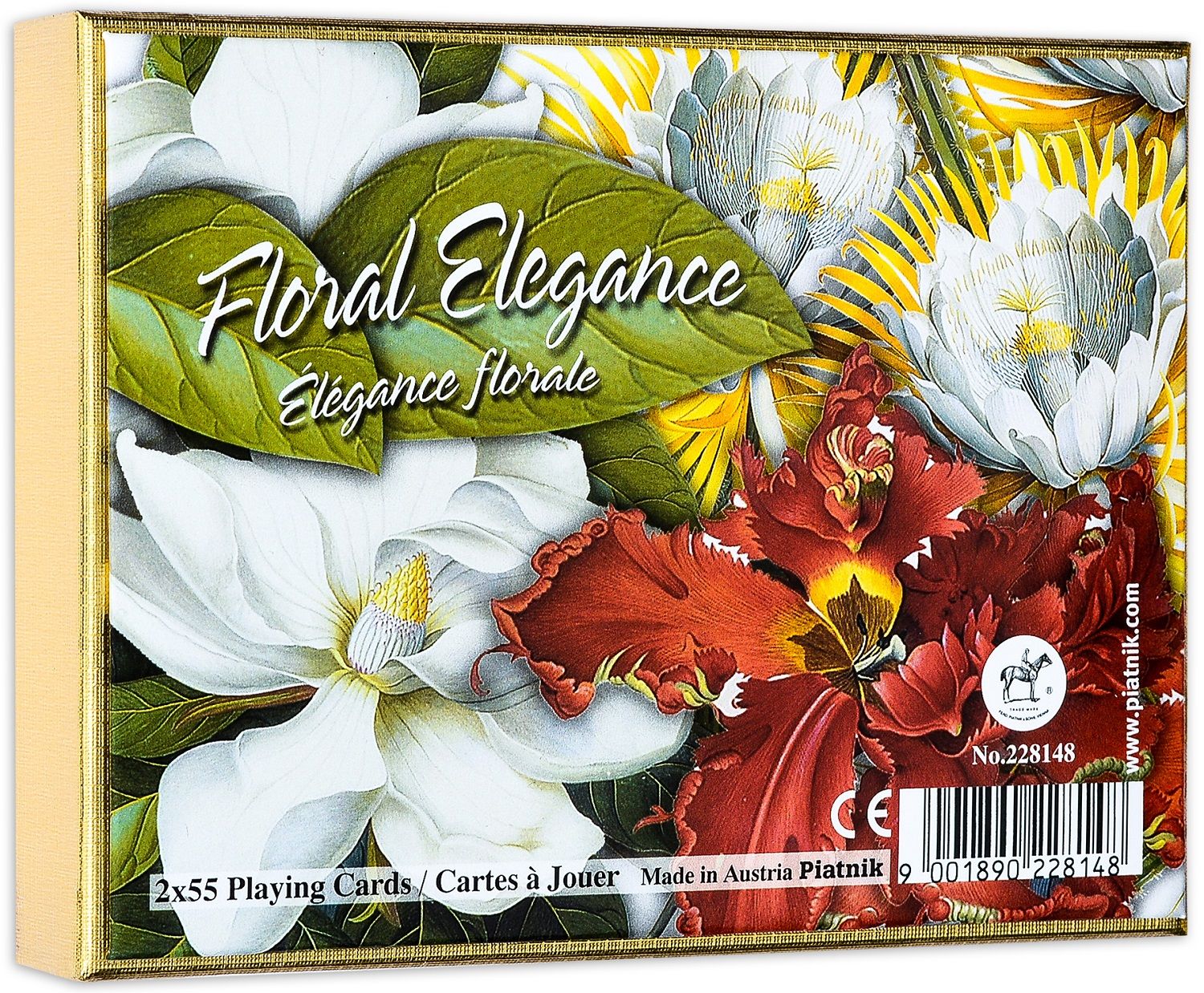 Карти за игра Piatnik - Floral Elegance (2 тестета) | Ozone.bg