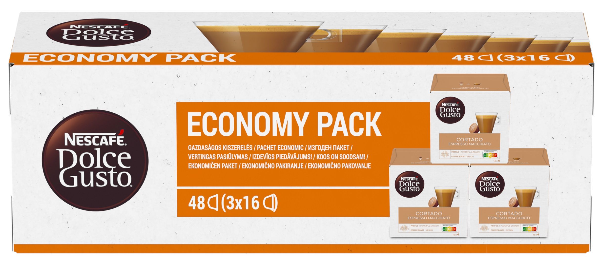 Кафе капсули NESCAFE Dolce Gusto - Cortado Economy pack, 48 напитки ...