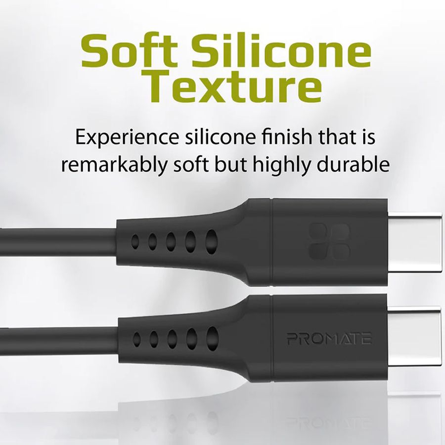 Кабел ProMate - PowerLink-CC120, USB-C/USB-C, 1.2 m, черен | Ozone.bg