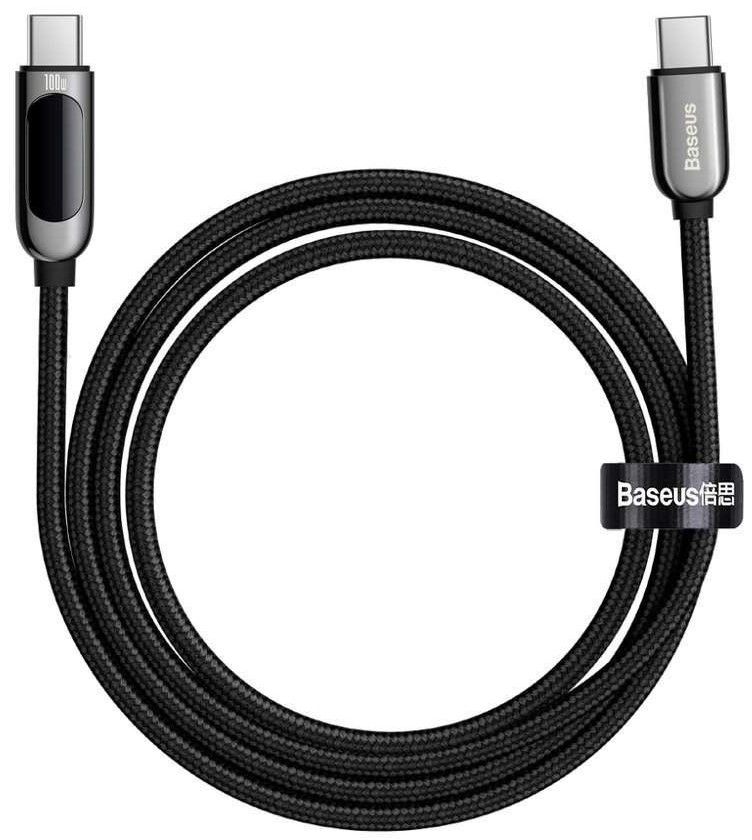 Кабел Baseus - CATSK-C01, USB-C/USB-C, 2 m, черен | Ozone.bg