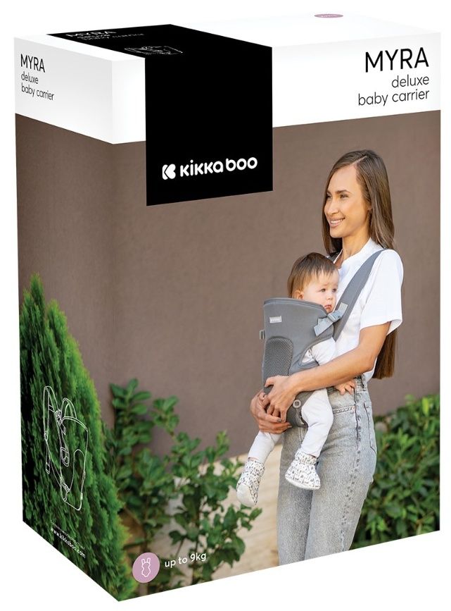 Кенгуру KikkaBoo - Myra Mesh, Black | Добра цена | Ozone.bg