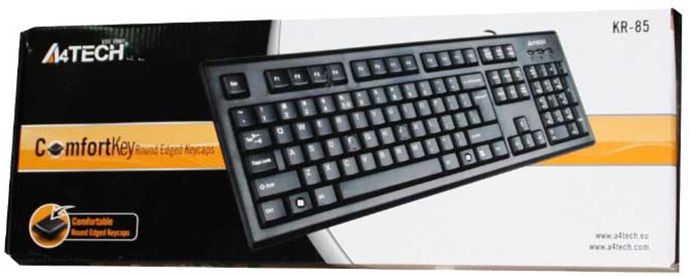 Клавиатура A4tech - KR85, черна | Ozone.bg