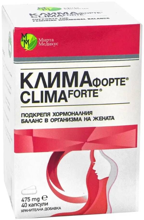 Клима Форте, 475 mg, 40 капсули, Мирта Медикус | Ozone.bg