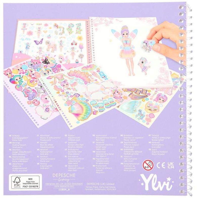 Книжка със стикери Depesche TopModel Ylvi - Облечи ме | Ozone.bg