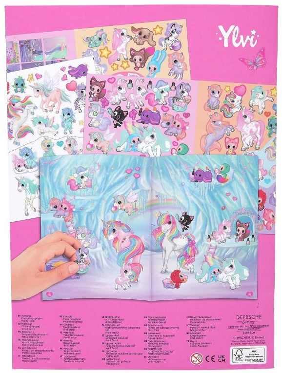 Книжка със стикери Depesche TopModel Ylvi - Създайте света на Ная ...