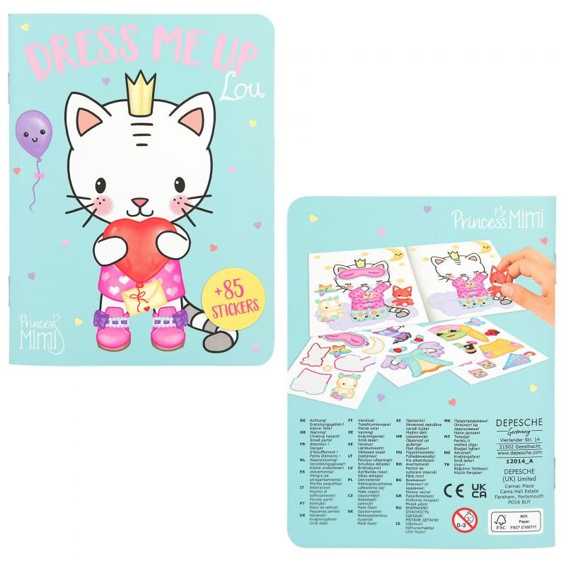 Книжка със стикери Depesche Princess Mimi - Dress me up, асортимент ...