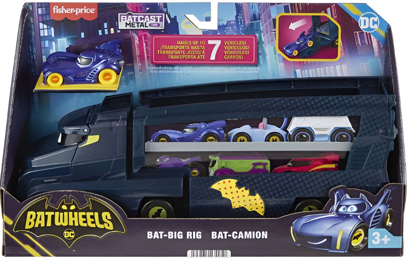 Комплект метални колички Fisher Price Batwheels - Bat-Big Rig | Отлична ...