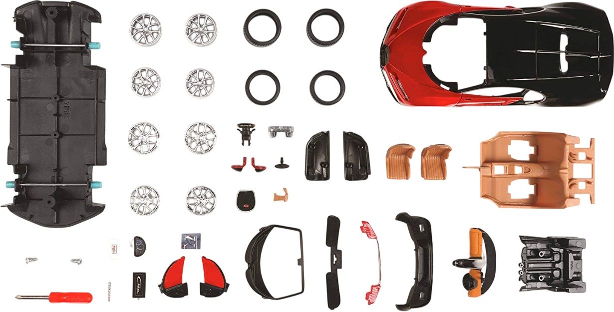 Кола за сглобяване Maisto Assembly Line - Bugatti Chiron, 1:24 ...