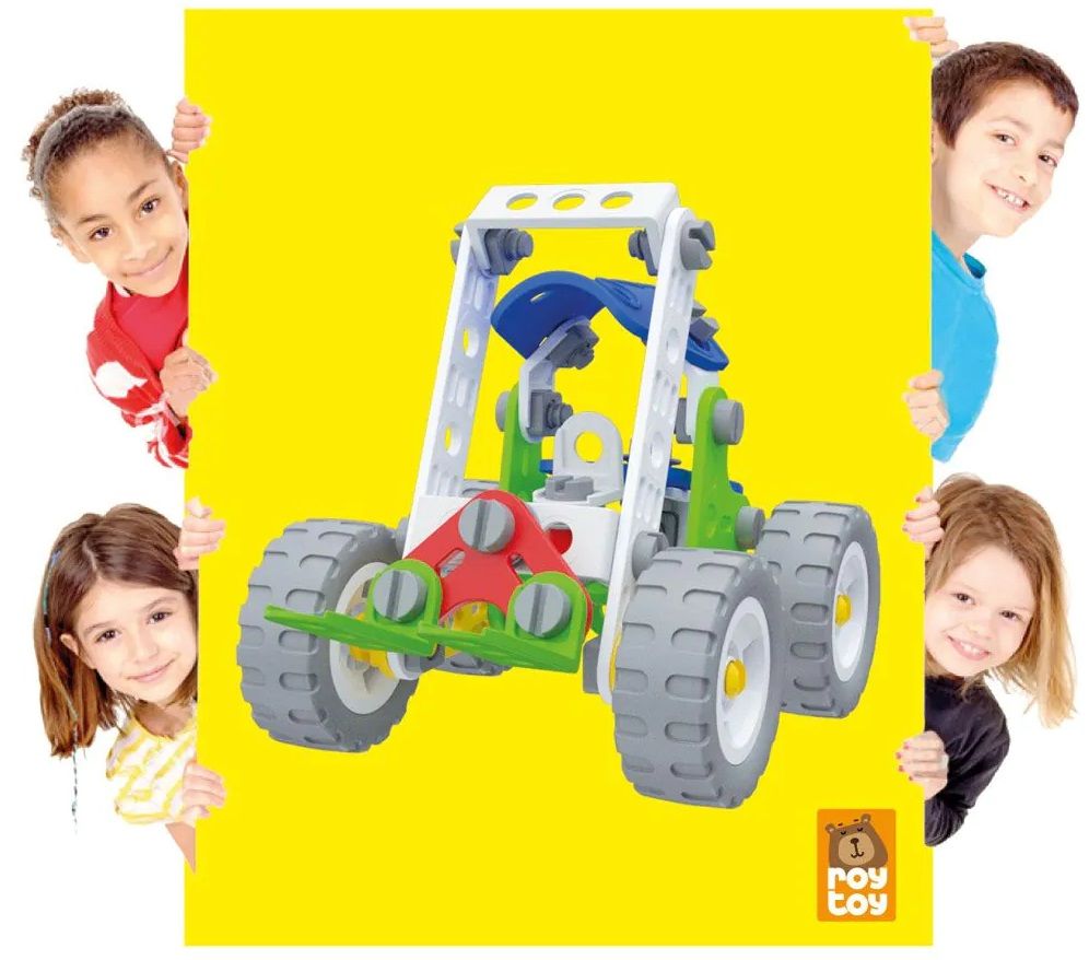 Конструктор Roy Toy Build Technic - Електрокар, 72 части | Отлична цена ...