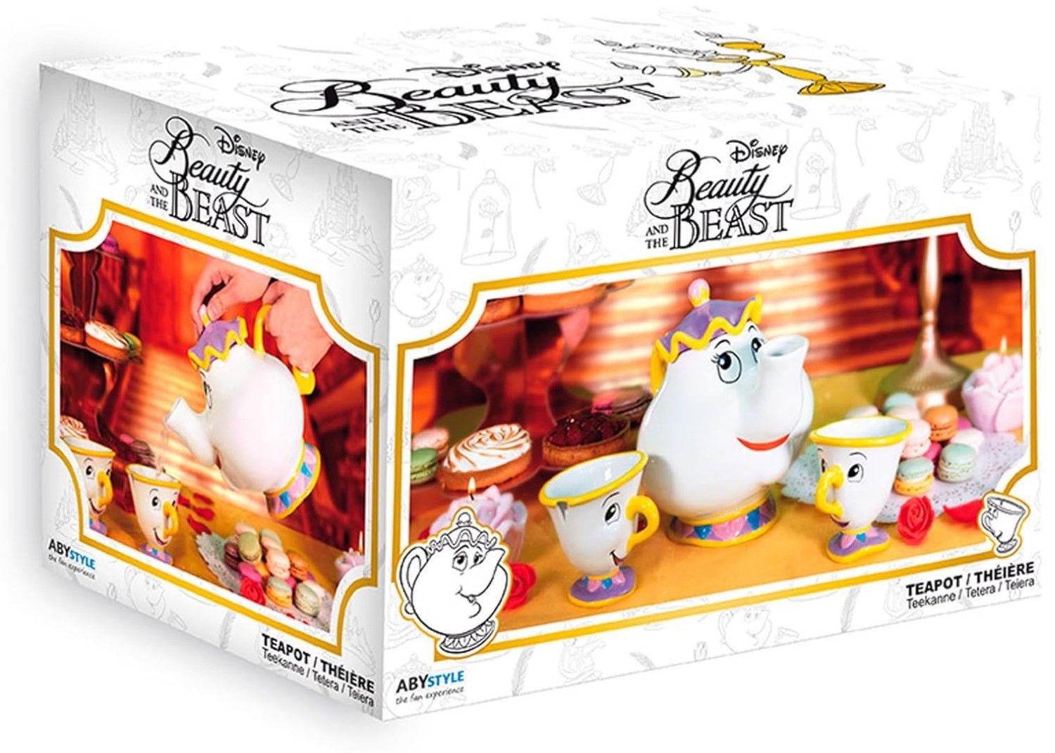 Комплект за чай ABYstyle Disney: Beauty & The Beast - Mrs. Potts and ...