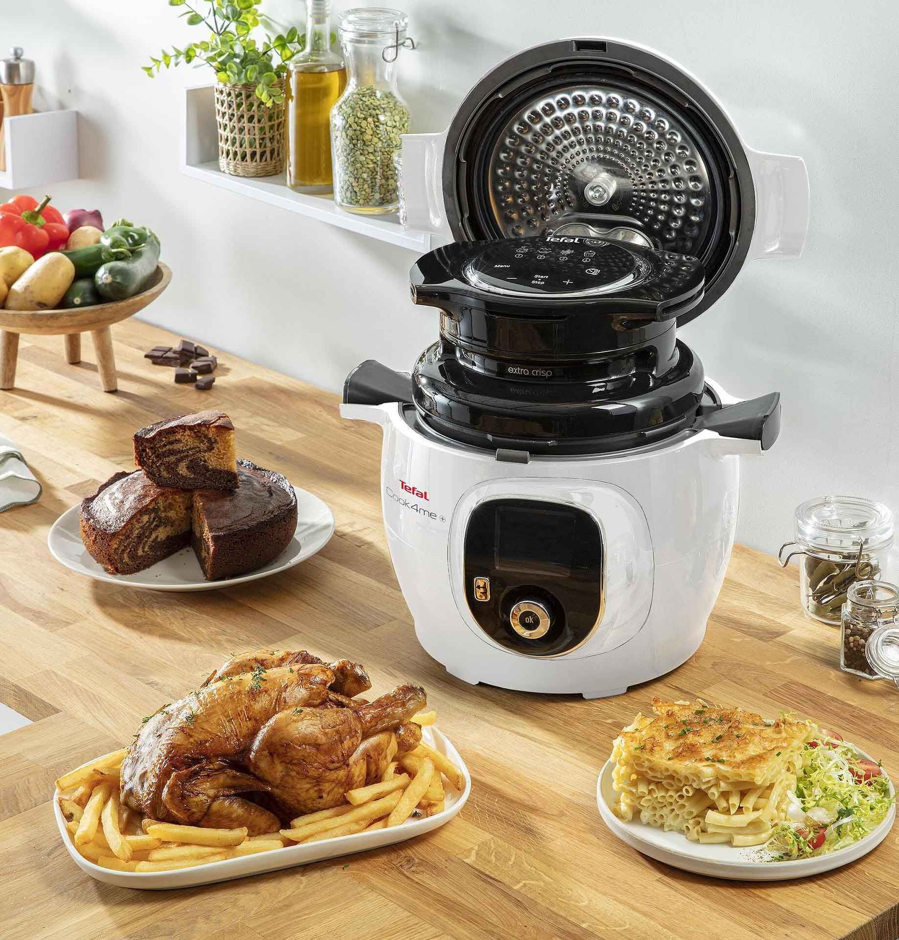 Комплект мултикукър Tefal - COOK4ME CY851130 + капак Tefal EY150830 ...