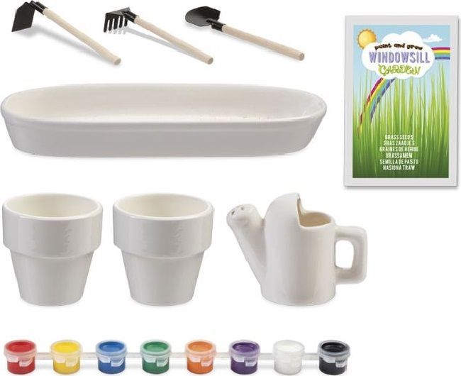 Творчески комплект Grafix - Градина за прозорец с инструменти, четка и боички | Отлична цена ...