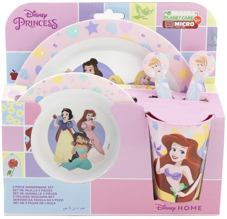 Комплект за хранене Stor - Micro, Disney Princess True, 5 части | Добра ...