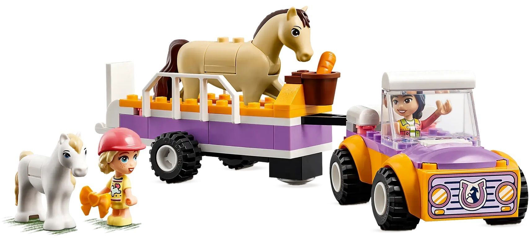 Конструктор LEGO Friends - Ремарке за коне и понита (42634) | Отлична ...