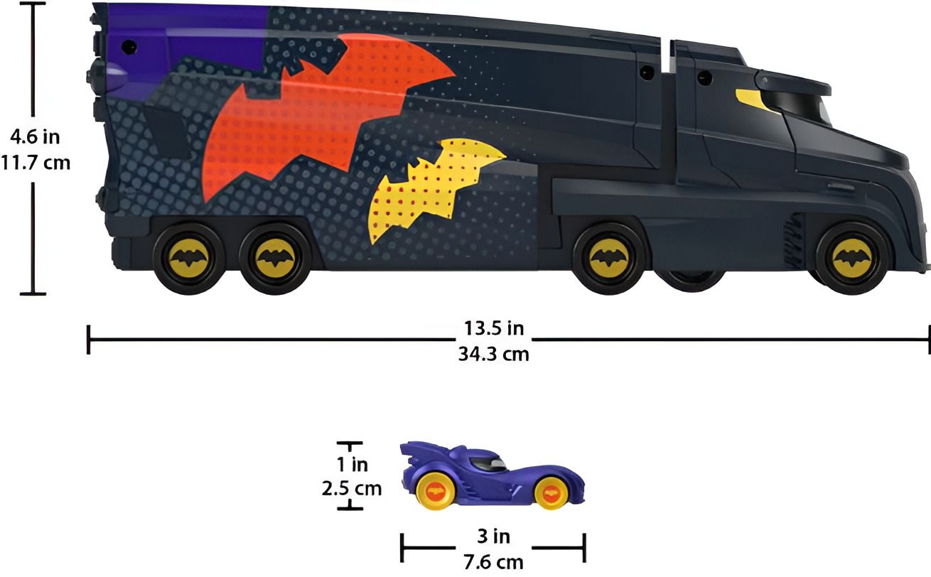 Комплект метални колички Fisher Price Batwheels - Bat-Big Rig | Отлична ...