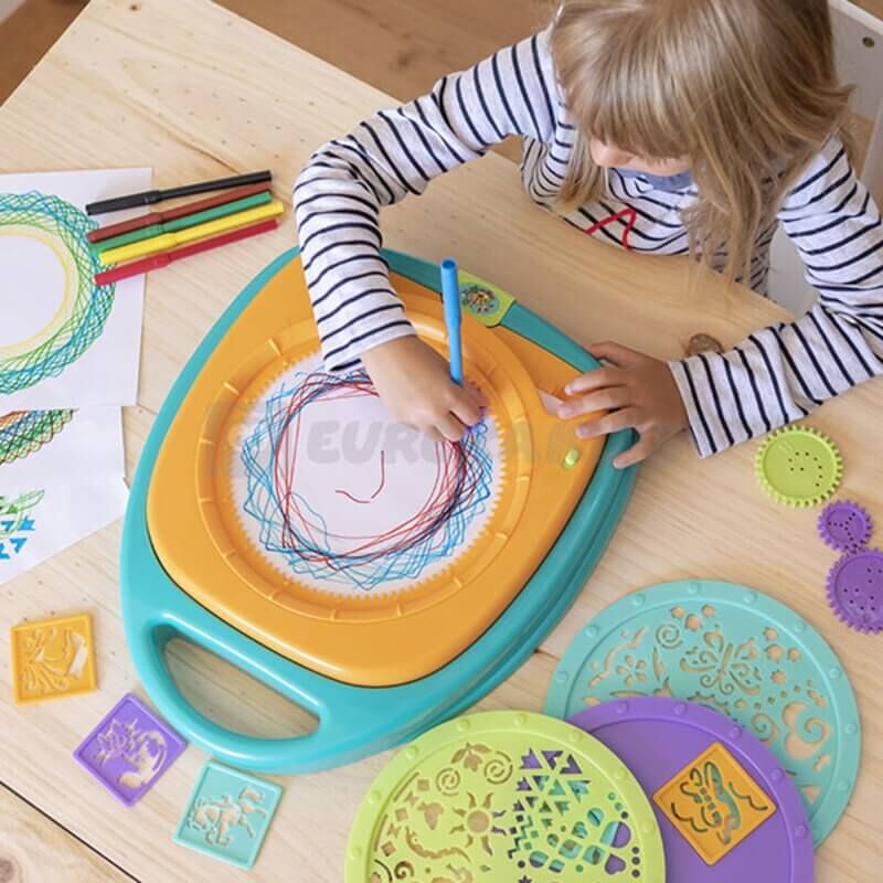 Комплект за рисуване Еurekakids - Магическа мандала, 26 части | Отлична ...