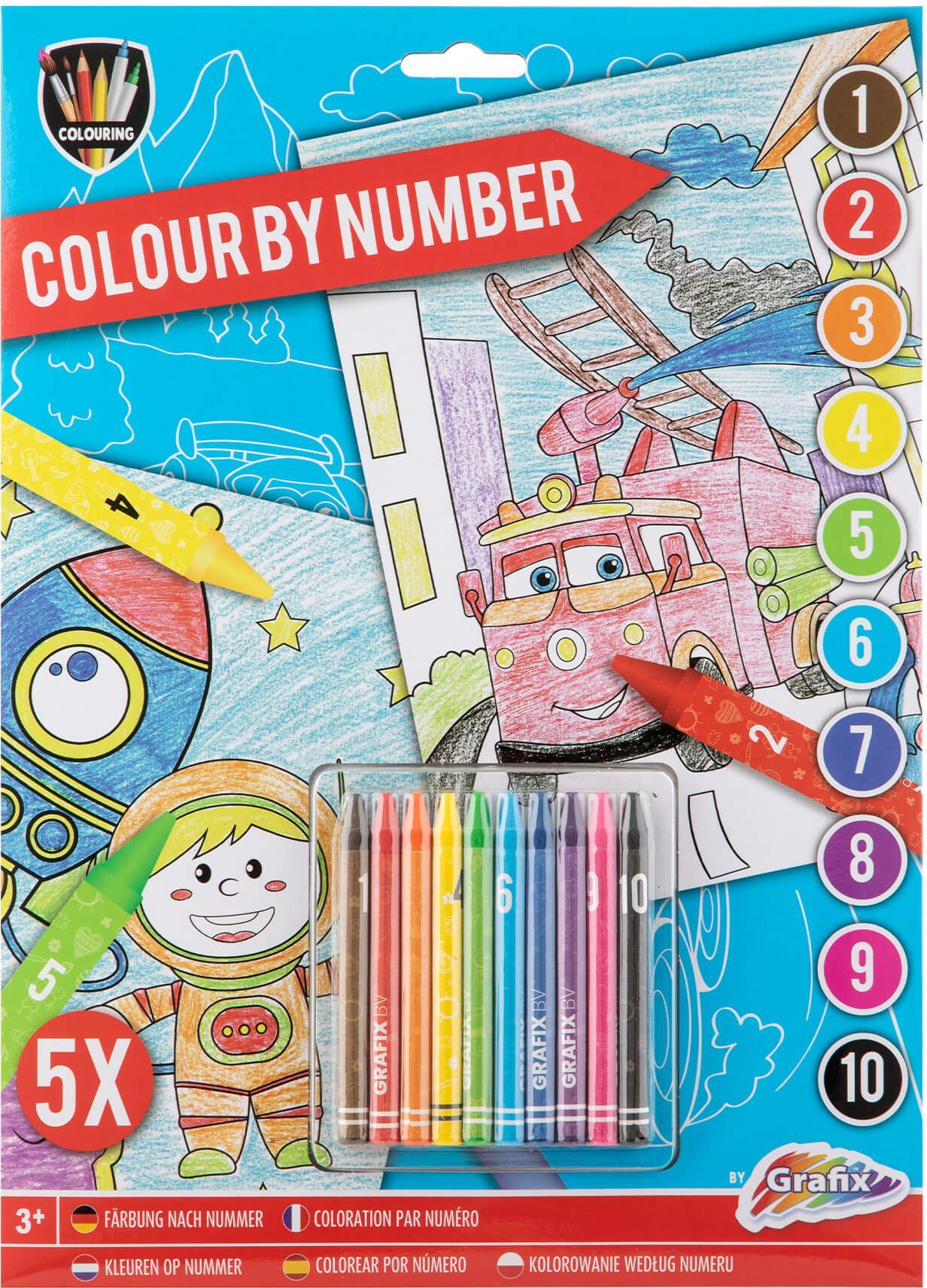 Комплект за рисуване по номера Grafix - Момчета | Ozone.bg