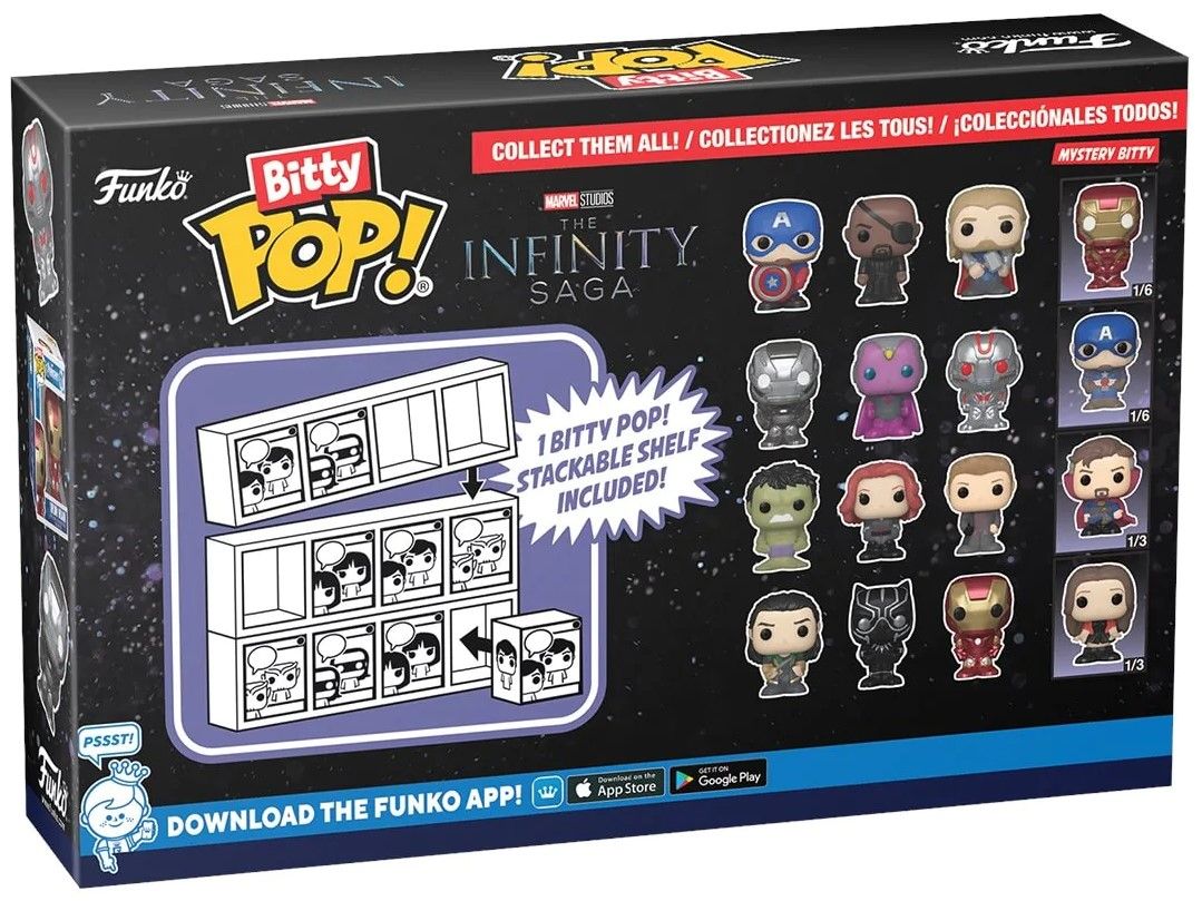 Комплект мини фигури Funko Bitty POP! Marvel: The Infinity Saga - 4 ...