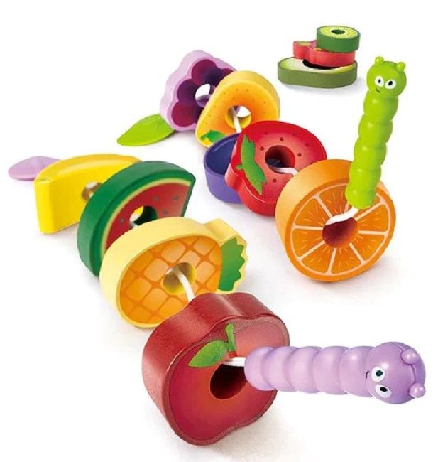 Комплект за нанизване HaPe International - Плодове, Caterpillar | Отлична цена | Ozone.bg