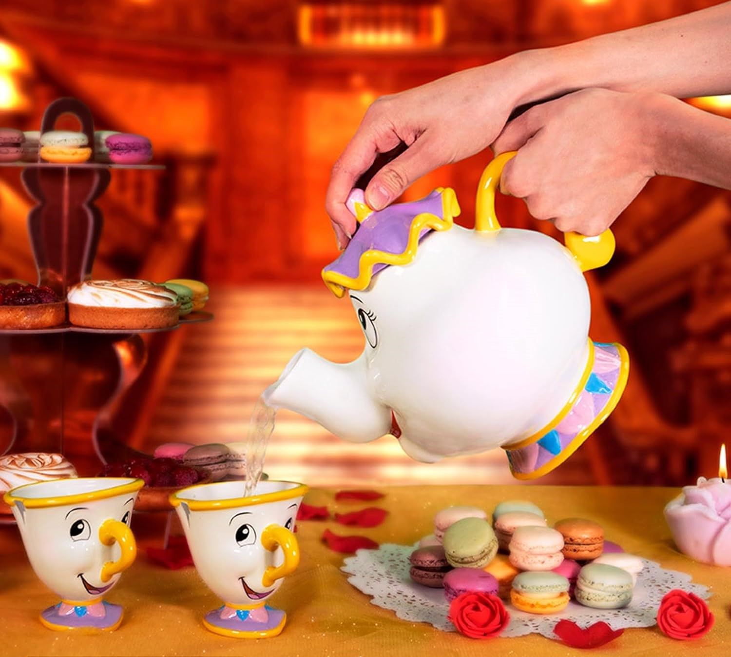 Комплект за чай ABYstyle Disney: Beauty & The Beast - Mrs. Potts and ...