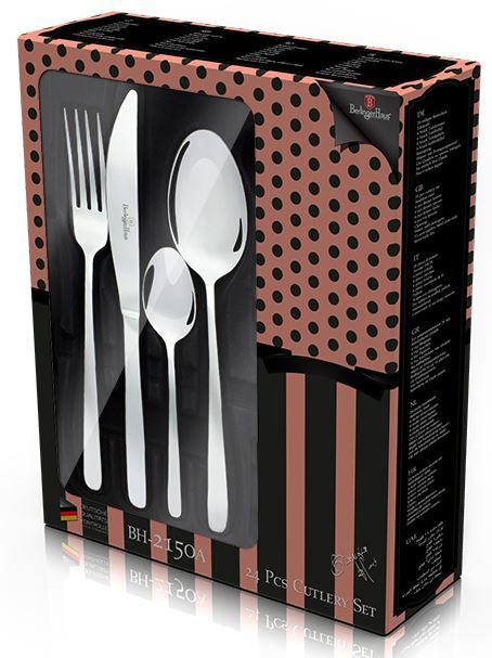 Комплект прибори за хранене Berlinger Haus 24 части Ozone Bg