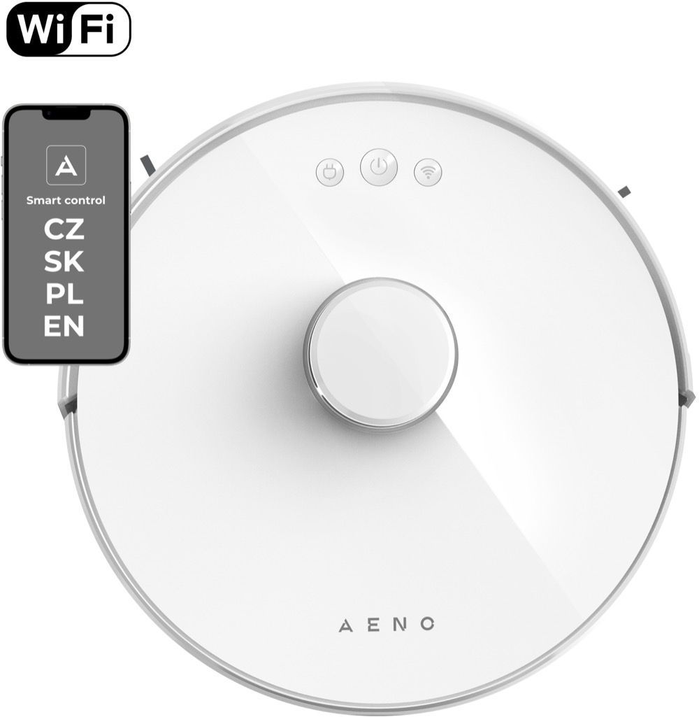 Комплект прахосмукачка-робот с филтри и четки AENO - RC2S, бял | Ozone.bg