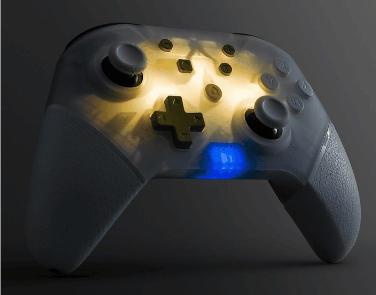 Контролер Armor3 - NuChamp LED, безжичен, прозрачен (Nintendo Switch ...
